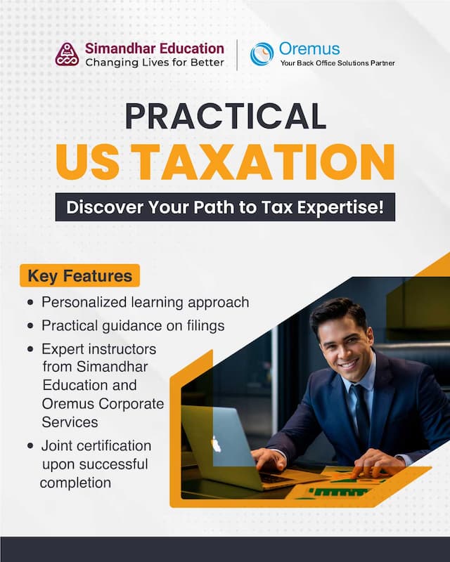 Practical US Taxation Program - Simandhar Education